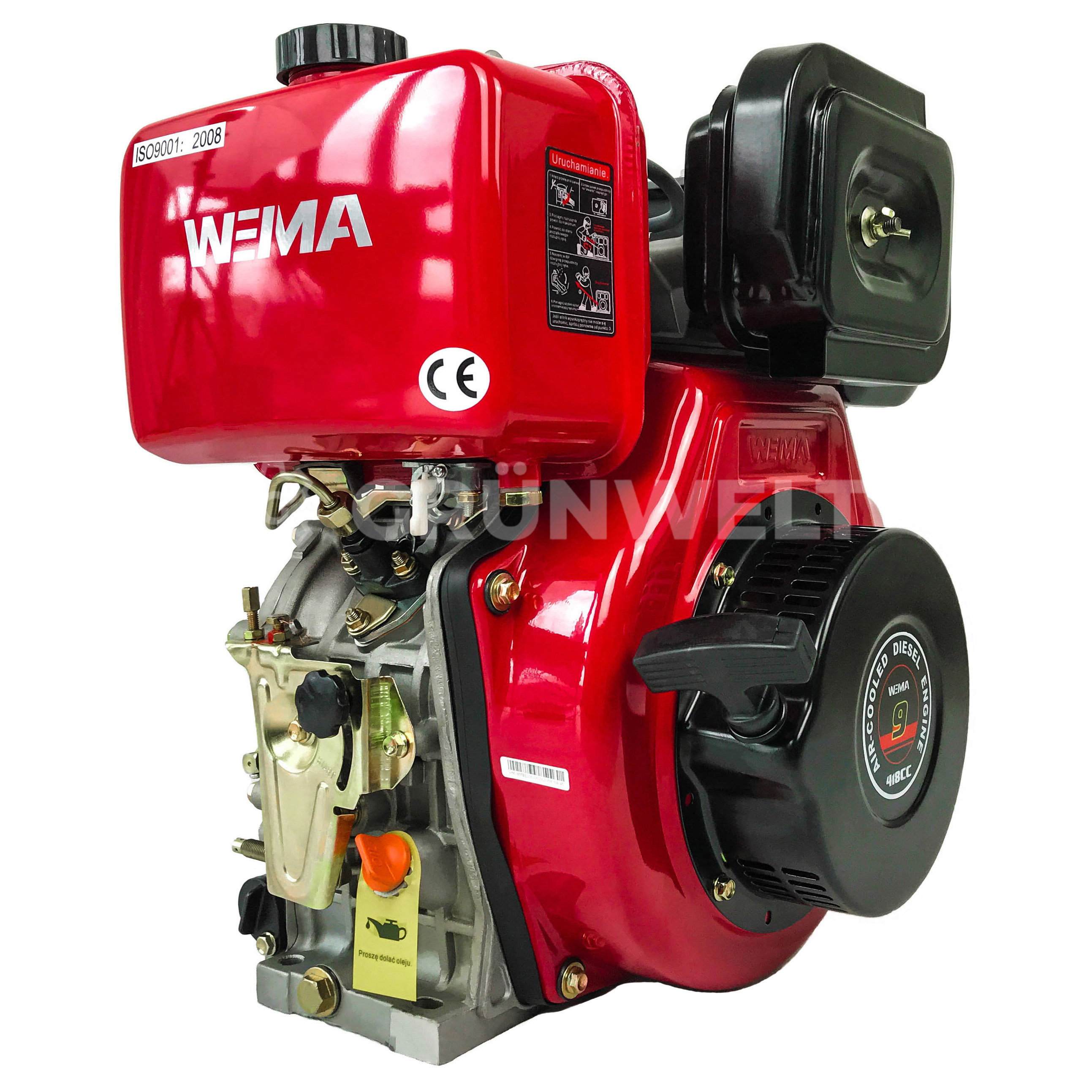 Weima WM186FBE 9 PS 418 cm³ 25 mm 4-Takt E-Starter Dieselmotor ...