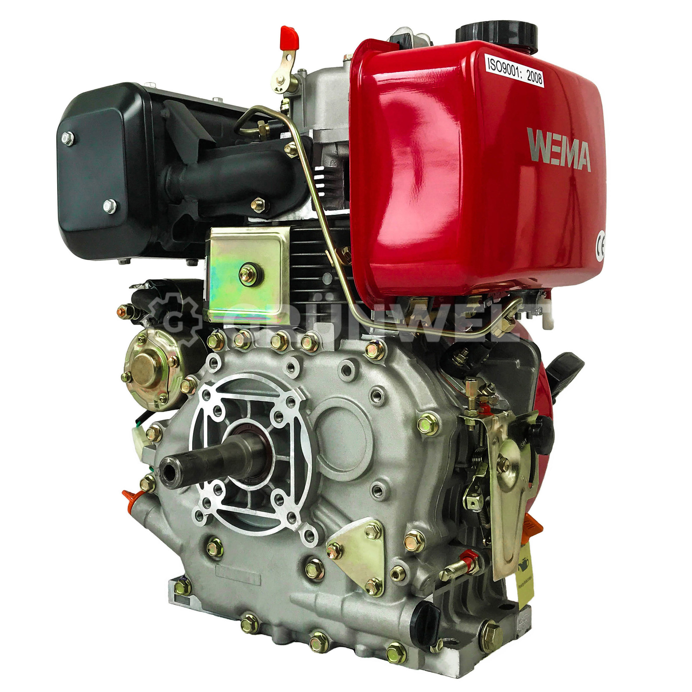 Dieselmotor Weima WM186FBE 9 PS 418cm³ 4-Takt Rüttelplatte Einachser ...